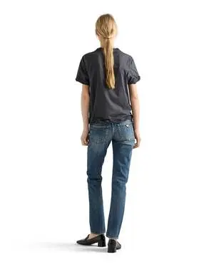 Prada Shapeable Garent-dyed Jersey T-shirt