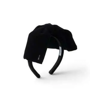 Prada Velvet Headband - Black