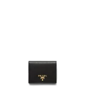 Prada Small Saffiano Leather Wallet - Black