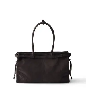 Prada Bonnie Large Suede Handbag