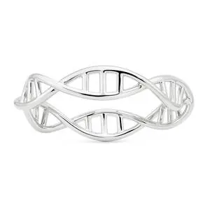 KYLIE HARPER This Is Me' Chromosome Eternity Band Ring In Sterling - Silver