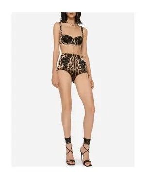 Dolce & Gabbana Leopard Print Bra
