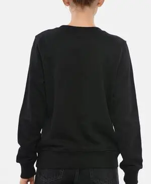 Versace Crewneck Sweatshirt With Rhinestone-embellished Print