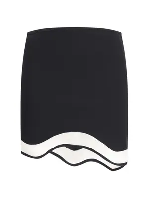 NENSI DOJAKA Wave Hem Mini Skirt - Black