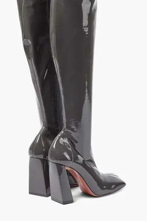Amina Muaddi Square-toe Over-the-knee Boots