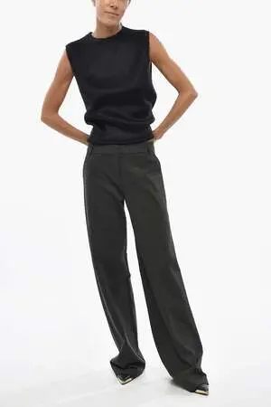 Ermanno Scervino Straight-leg Trousers With Embossed Logo