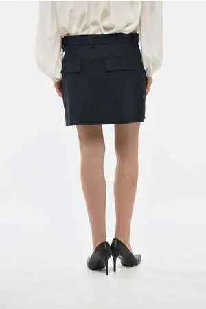 P.a.r.o.s.h Houndstooth Double-pocket Miniskirt
