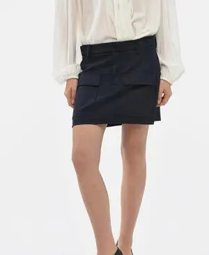 P.a.r.o.s.h Houndstooth Double-pocket Miniskirt
