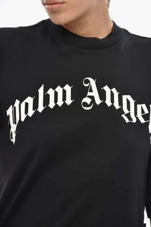 Palm Angels Oversized Contrast Logo Print T-shirt