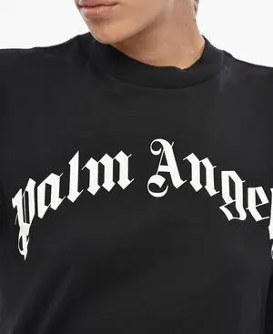 Palm Angels Oversized Contrast Logo Print T-shirt
