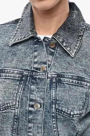 Stella McCartney Cropped Jacket With Logo Buttons
