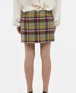 P.a.r.o.s.h District Checked Miniskirt