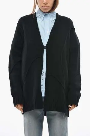 Bruno Manetti V-neck Cardigan - Black