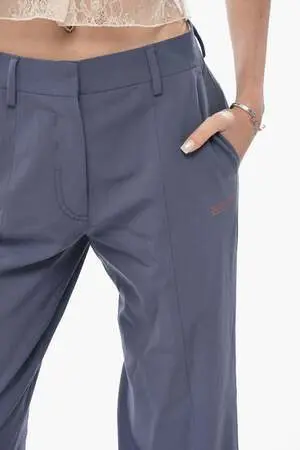 Off-White Slit-detail Flared Trousers