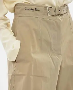 Dior Wide-leg Pants With Belt