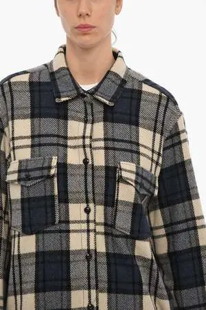Woolrich Fringed Checked Overshirt