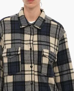 Woolrich Fringed Checked Overshirt