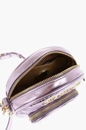 Moschino Round Shoulder Bag With Heart-shaped Pocket