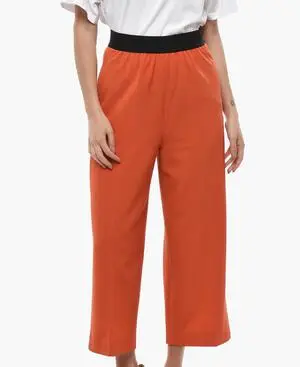 Stella McCartney Cropped Pants With Elastic Waist