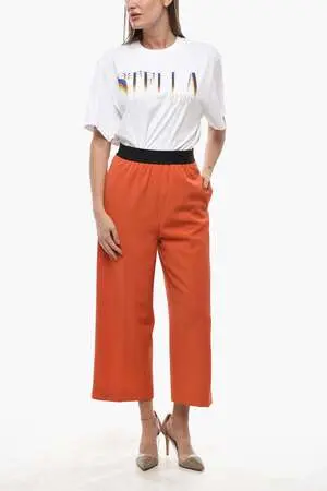 Stella McCartney Cropped Pants With Elastic Waist