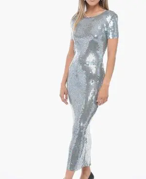 MAISON MARGIELA Sequin Short-sleeve Dress