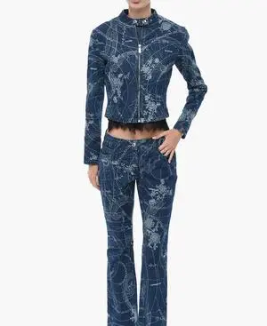 Off-White Printed Full-zip Jacket
