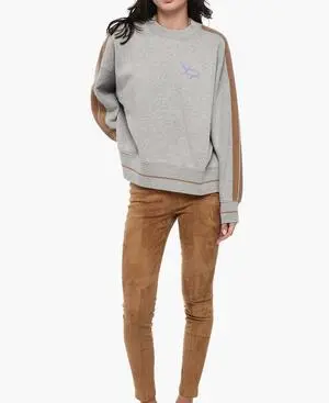 Palm Angels Embroidered Crewneck Sweatshirt