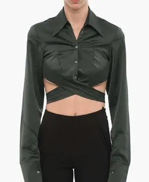 AMBUSH Cropped Wrap Shirt