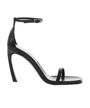 LANVIN Square-toe Ankle-strap Sandals - Black