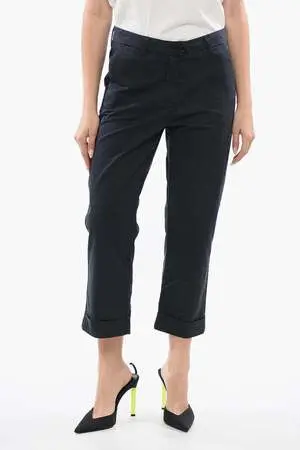 Woolrich Cuffed-hem Cropped Trousers