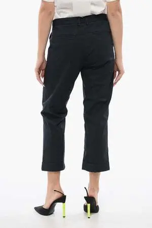 Woolrich Cuffed-hem Cropped Trousers