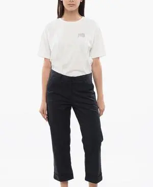 Woolrich Cuffed-hem Cropped Trousers