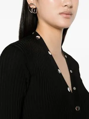 Attico Ribbed-knit Cardigan Dress