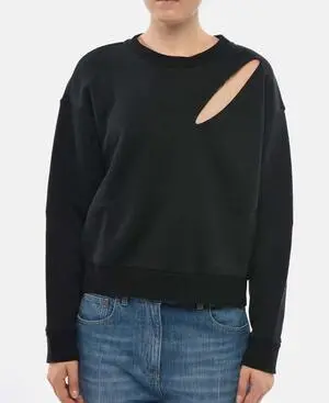 Alexander McQueen Crewneck Sweatshirt With Cut-out Detail