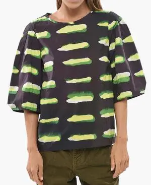 Dries Van Noten Cean Acid-wash Effect Blouse