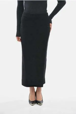 Balenciaga Pencil Skirt With Elastic Waist - Gray