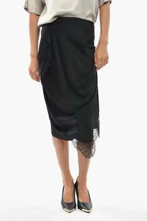 J.W.ANDERSON Longuette Slip Dress With Macramé Detailing - Black