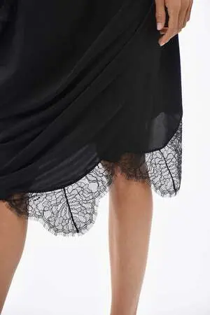 J.W.ANDERSON Longuette Slip Dress With Macramé Detailing