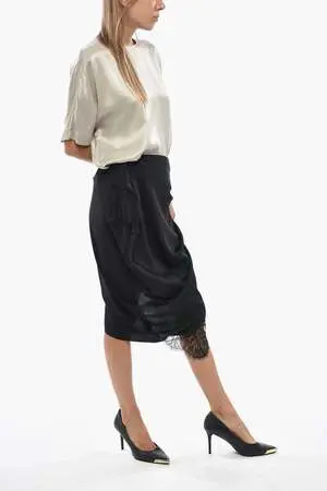 J.W.ANDERSON Longuette Slip Dress With Macramé Detailing