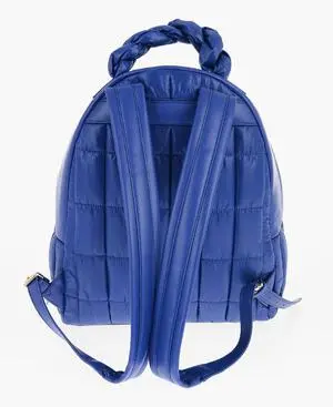 Moschino Quilted Braided-handle Backpack
