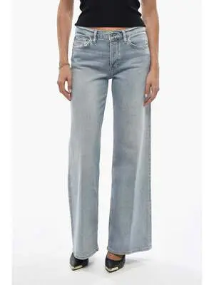 RE/DONE Regular-waist Wide-leg Jeans - Blue