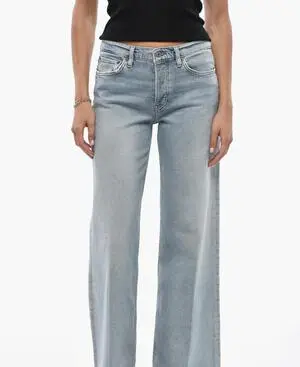 RE/DONE Regular-waist Wide-leg Jeans