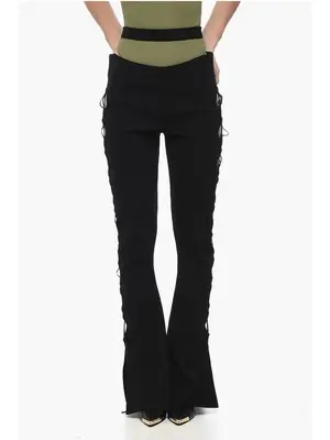 ANDREĀDAMO High-waisted Flare Pants - Black