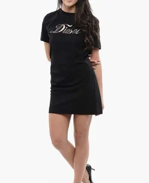 DIESEL® D-egor Embossed Logo T-shirt Dress