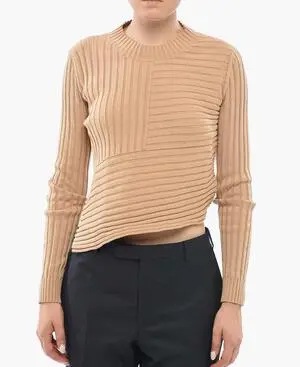Stella McCartney Crewneck Top With Asymmetric Hem