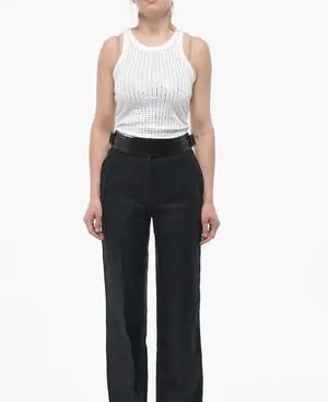 FERRAGAMO High-rise Flat-front Pants