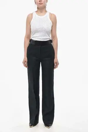 FERRAGAMO High-rise Flat-front Pants