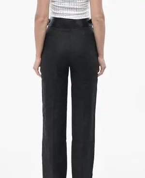 FERRAGAMO High-rise Flat-front Pants