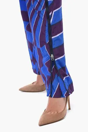 Stella McCartney Printed Full-length Side-zip Trousers