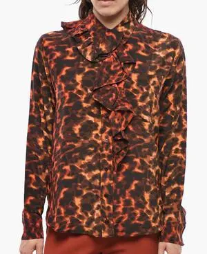 Stella McCartney Samantha Animal-print Blouse